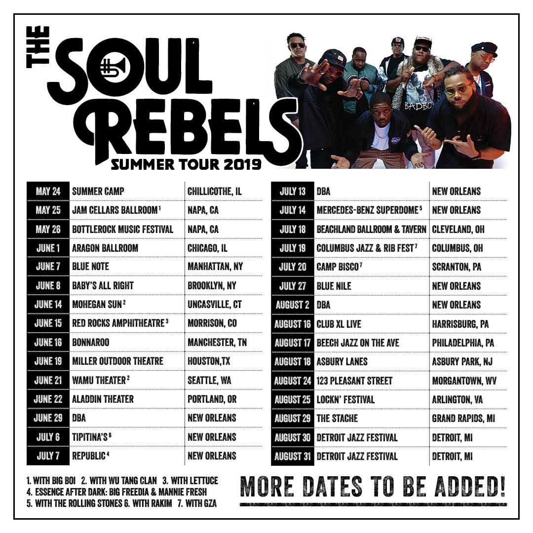 The Soul Rebels Announce Summer 2019 Tour | The Soul Rebels