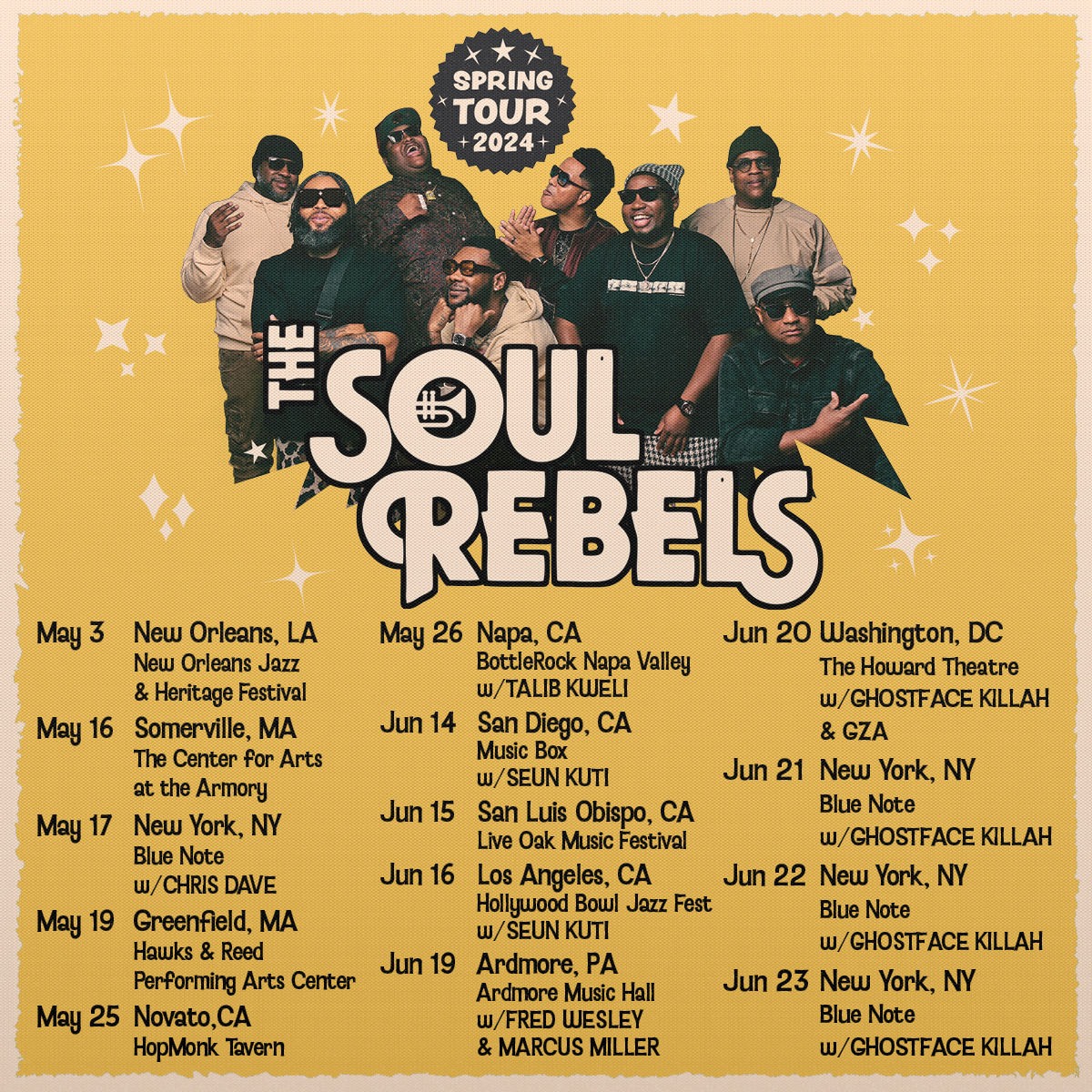 The Soul Rebels Announce Spring 2024 Tour | The Soul Rebels
